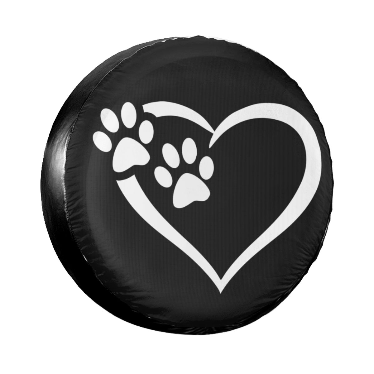 Custom Yin Yang Pet Dog Paw Spare Tire Cover for Pajero Car Wheel ...