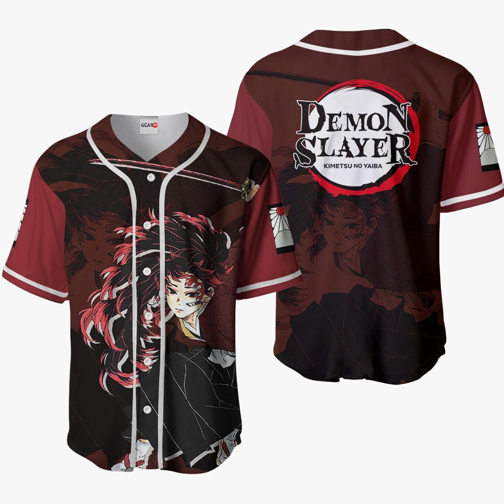 Custom Yoriichi Tsugikuni Demon Slayer Baseball Jersey Shirt - Walmart.com