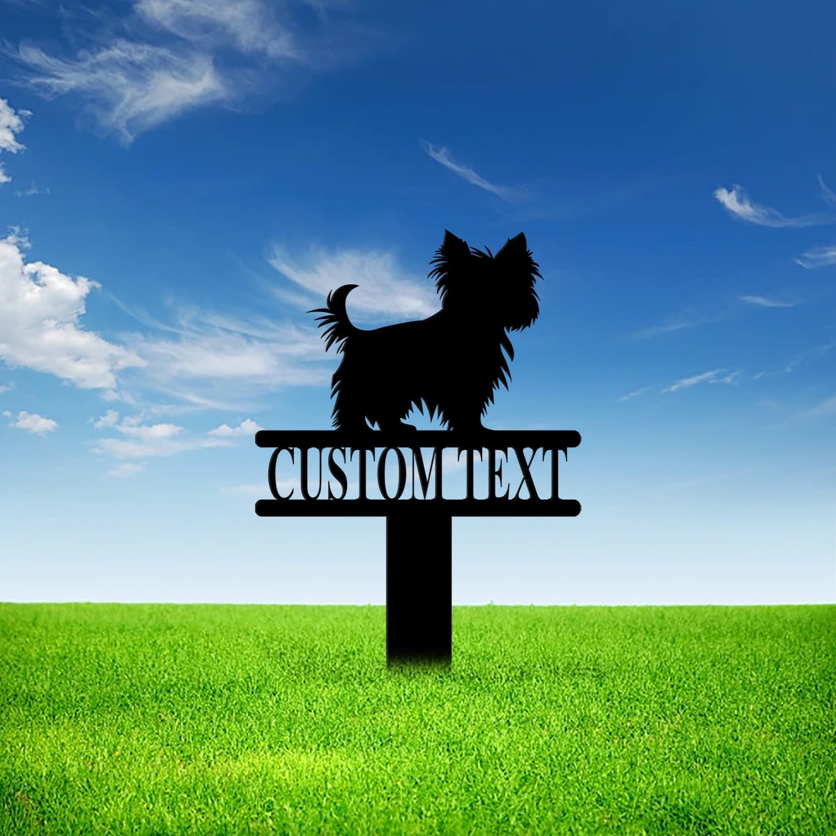 Custom Yorkshire Terrier Yard Stake with Custom Name, Yorkie Sign ...
