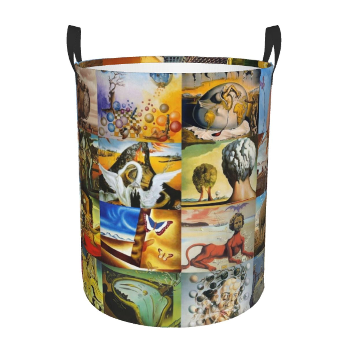 Custom Young Woman At A Window Laundry Basket Collapsible Salvador Dali ...