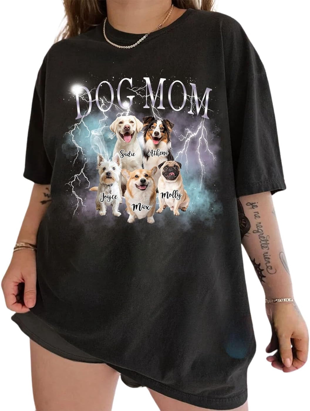 Custom Your Own Bootleg Rap T Shirts, Custom Dog Mom Photo Tee Shirt ...