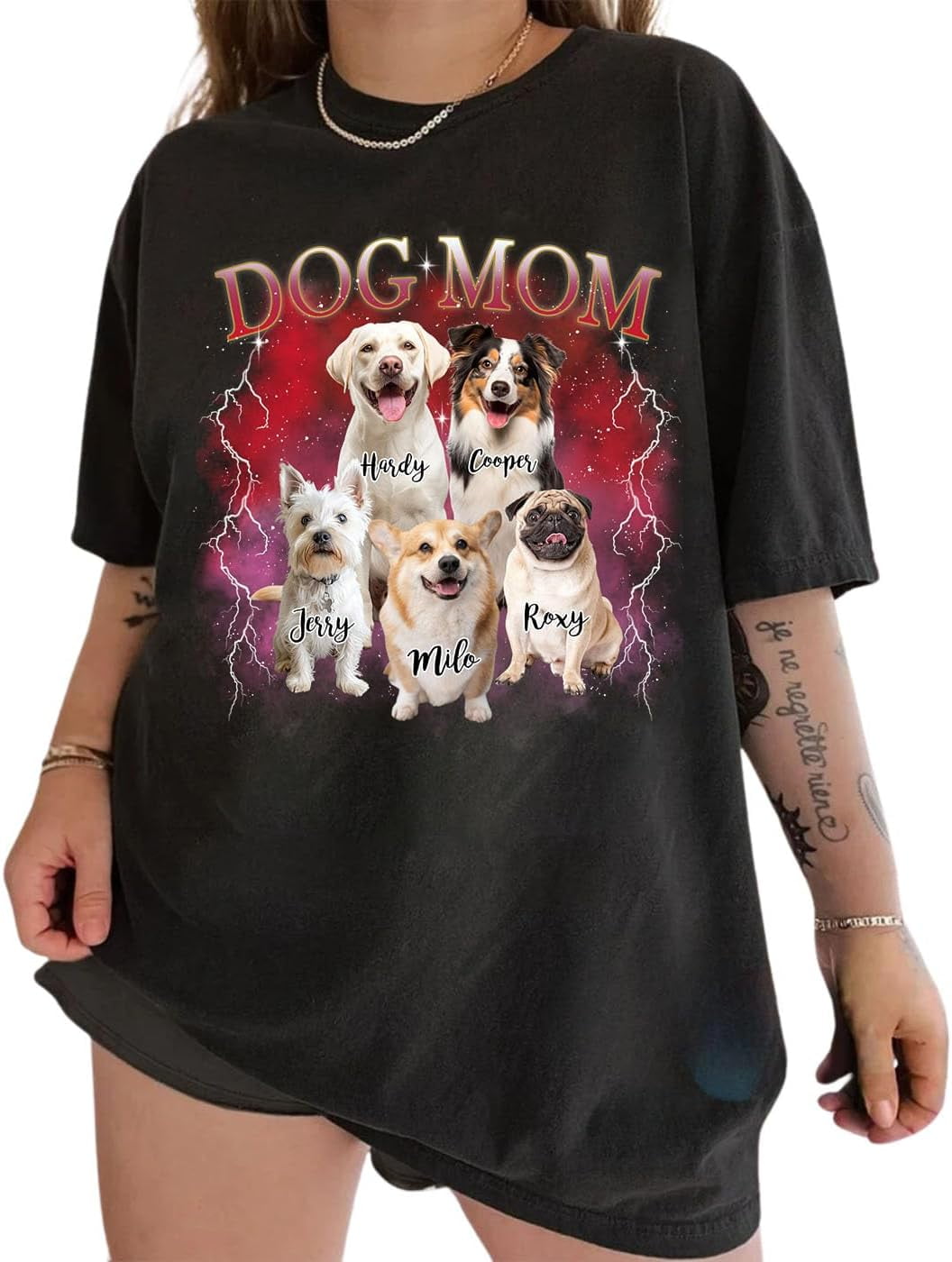 Custom Your Own Bootleg Rap T Shirts, Custom Dog Mom Photo Tee Shirt ...