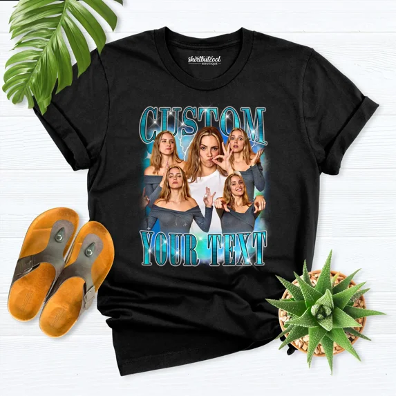 Custom Your Own Shirt, Photo shirt, Girlfriend photo shirt, 90s Retro ...