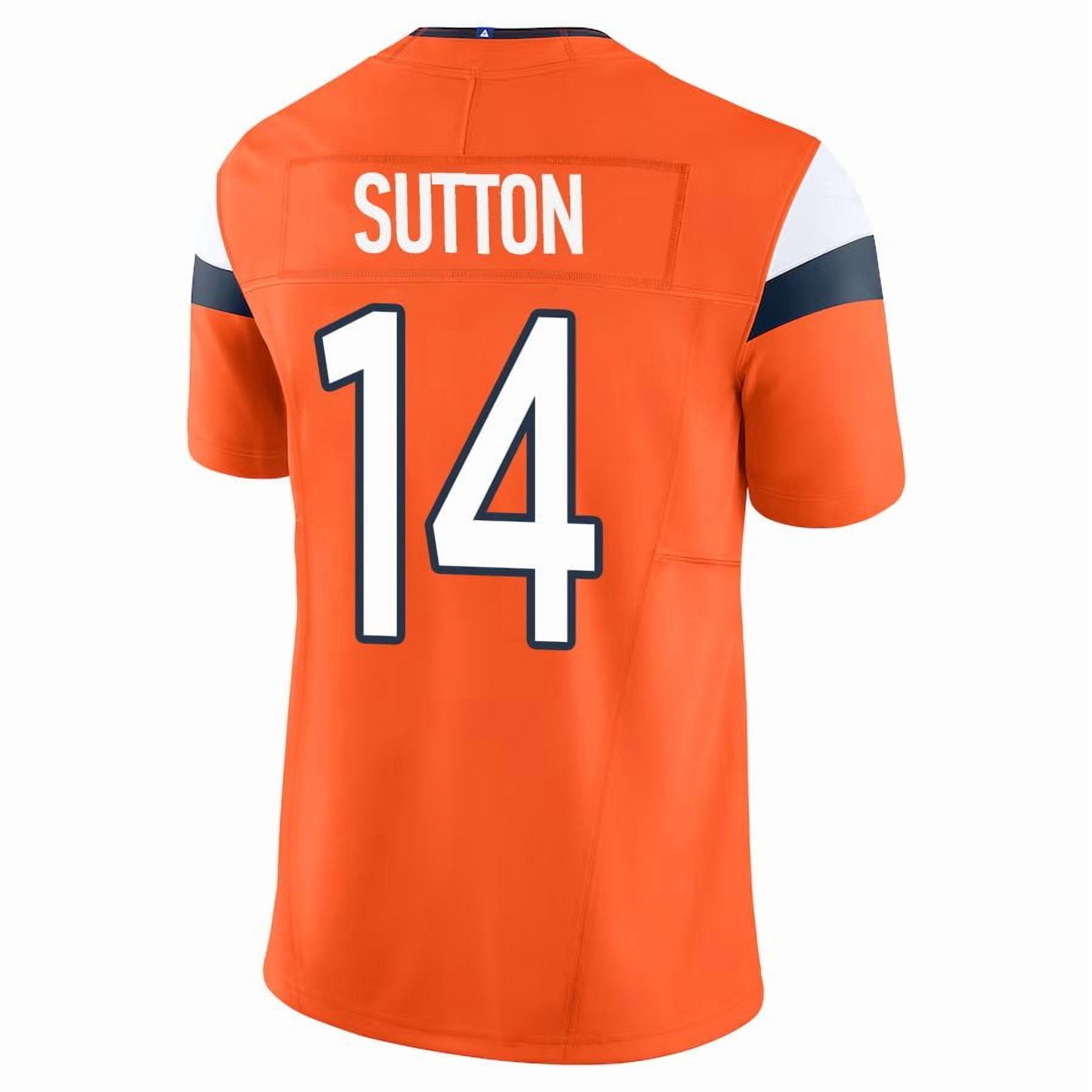 Custom Youth Short-Sleeved Tops Courtland Sutton 14 Orange Jersey ...