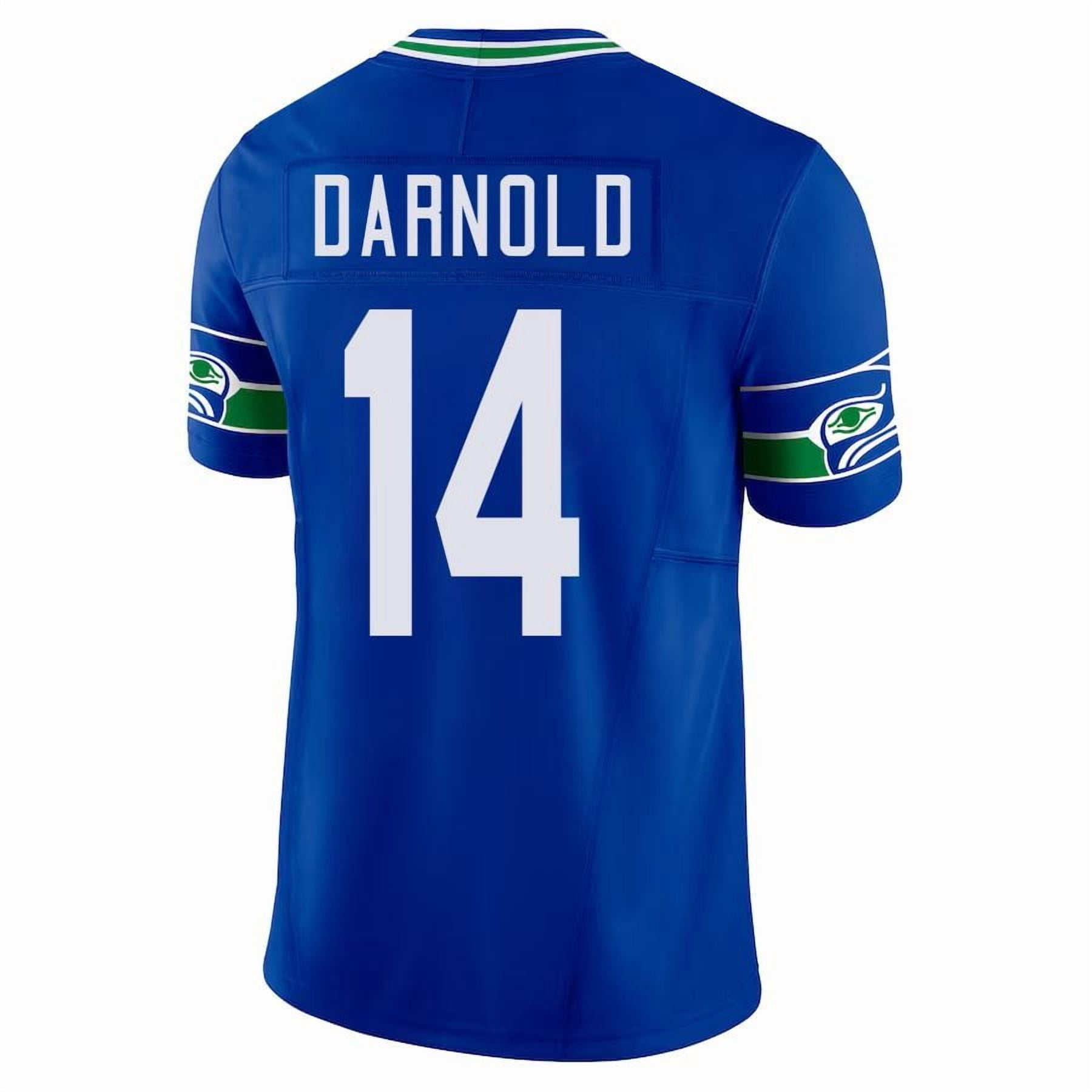Custom Youth Short-Sleeved Tops Sam Darnold 14 Royal Jersey Embroidered ...
