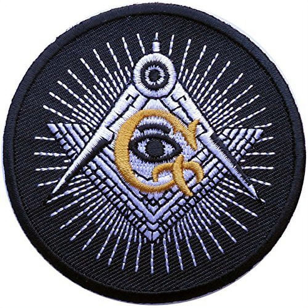 Custom and Unique (3" Inches) Round Masonic Symbol G Eye Iron On ...