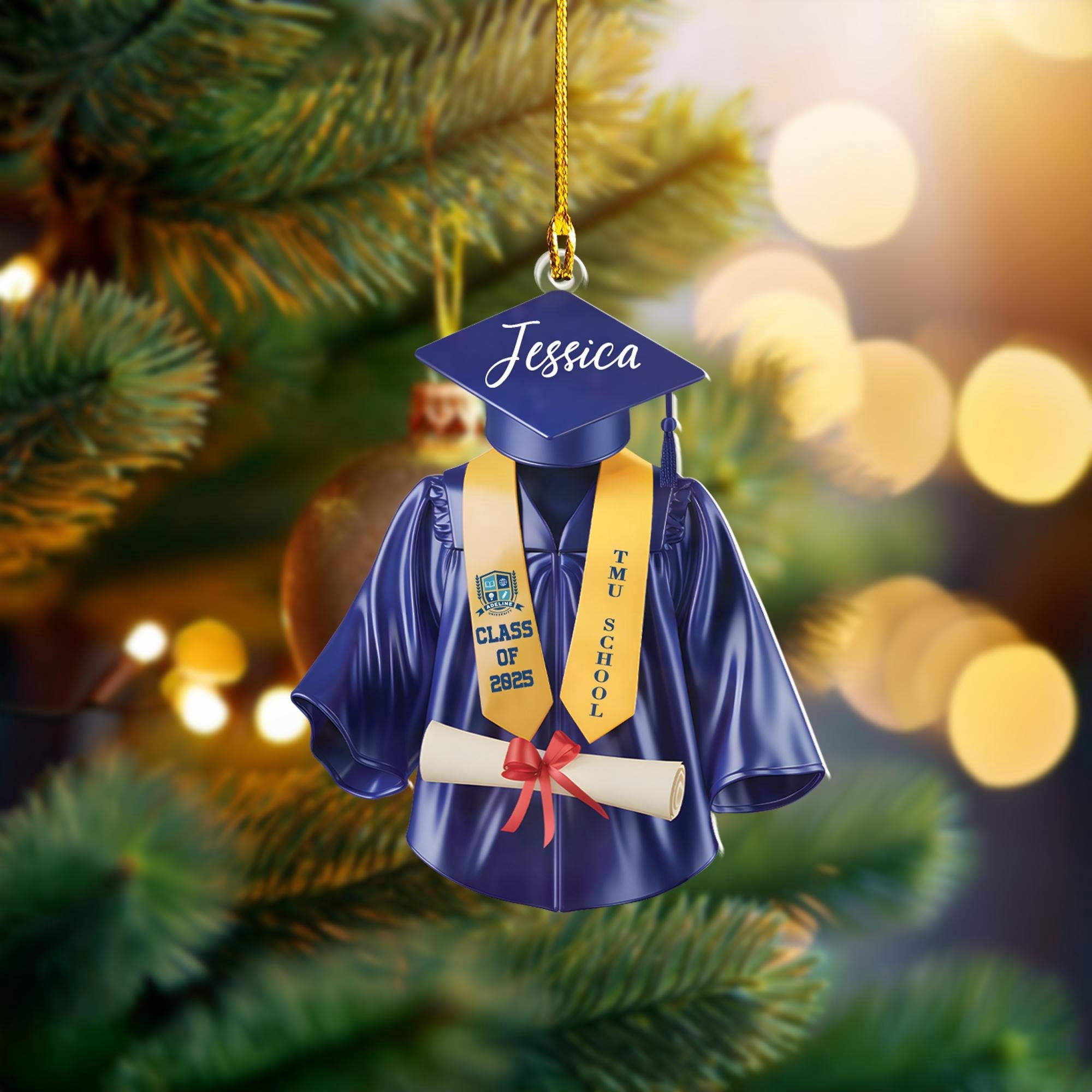 Custom high school graduation ornament Graduation Ornament School ...
