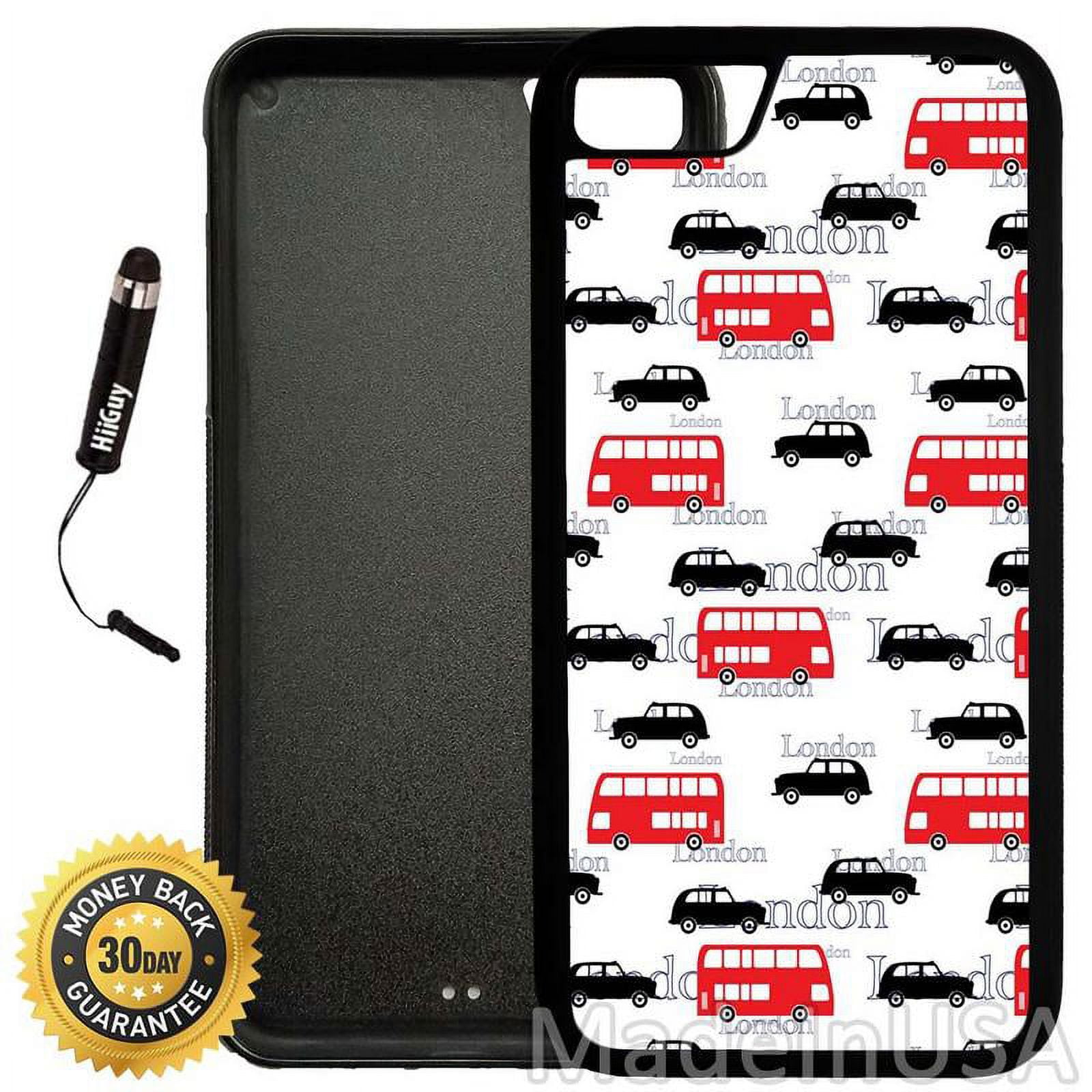 Custom iPhone 8 Case (A1620) Edge-to-Edge Rubber Black Cover with Shock ...