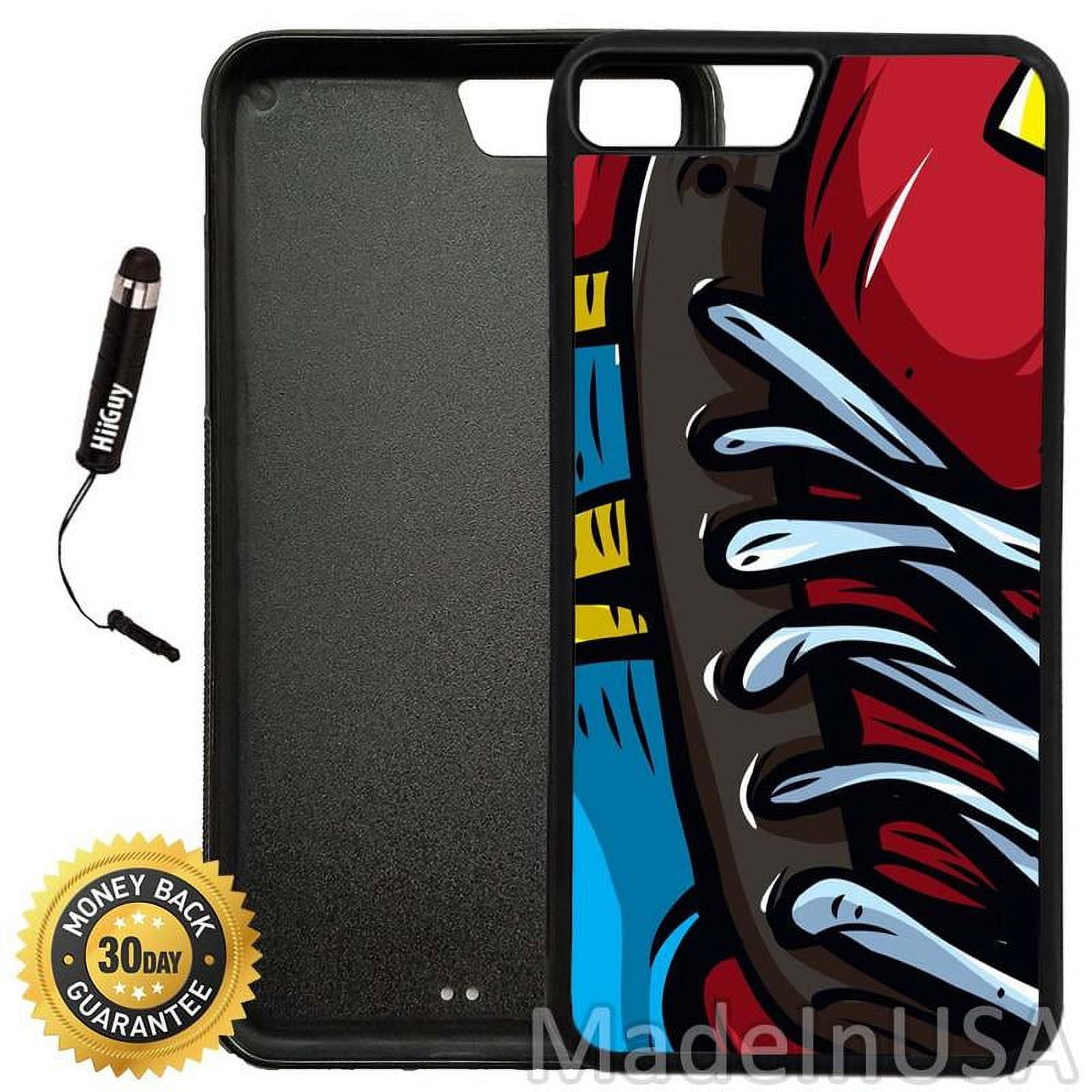 Custom iPhone 8 PLUS Case (A2447) Edge-to-Edge Rubber Black Cover with ...