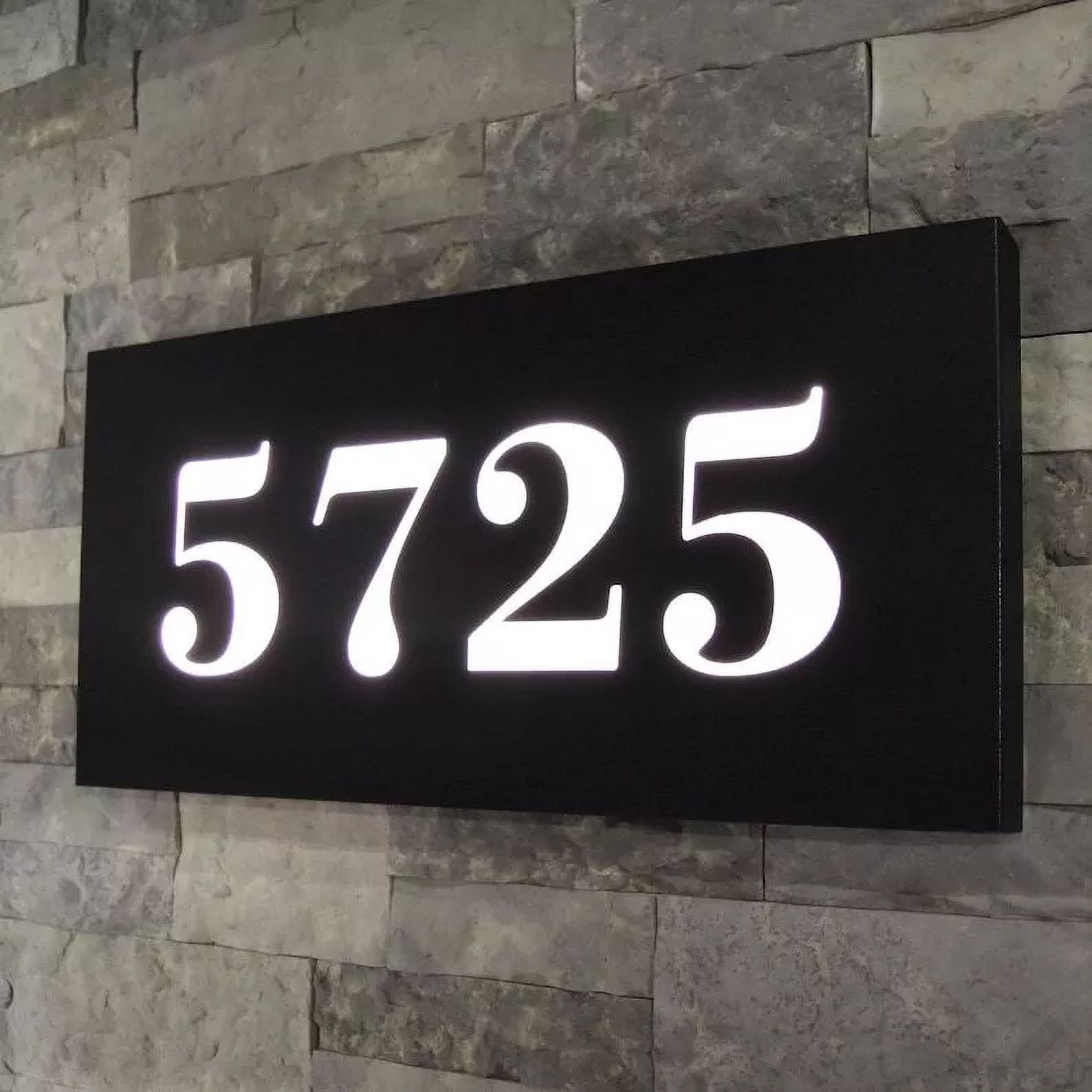 Custom illuminated door signs, modern illuminated address signs ...