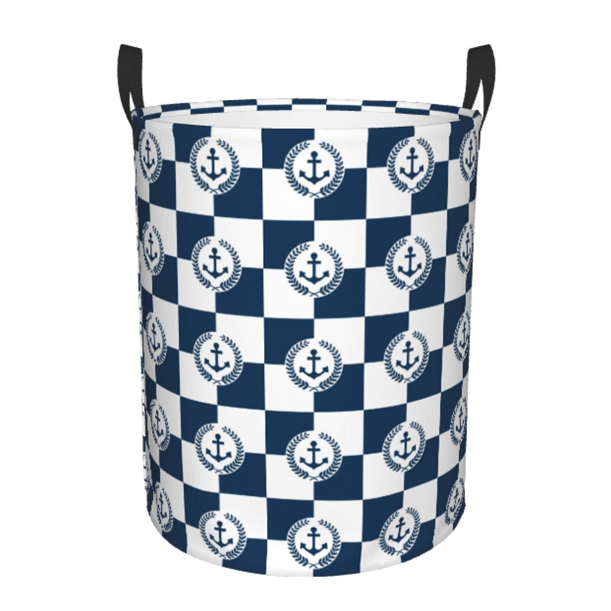 Custom l Anchor Themed Design Laundry Basket Collapsible Sailing Sailor ...