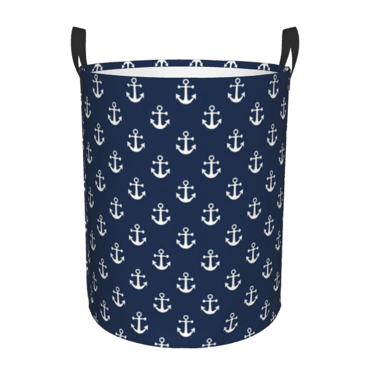 Custom l Anchor Themed Design Laundry Basket Collapsible Sailing Sailor ...