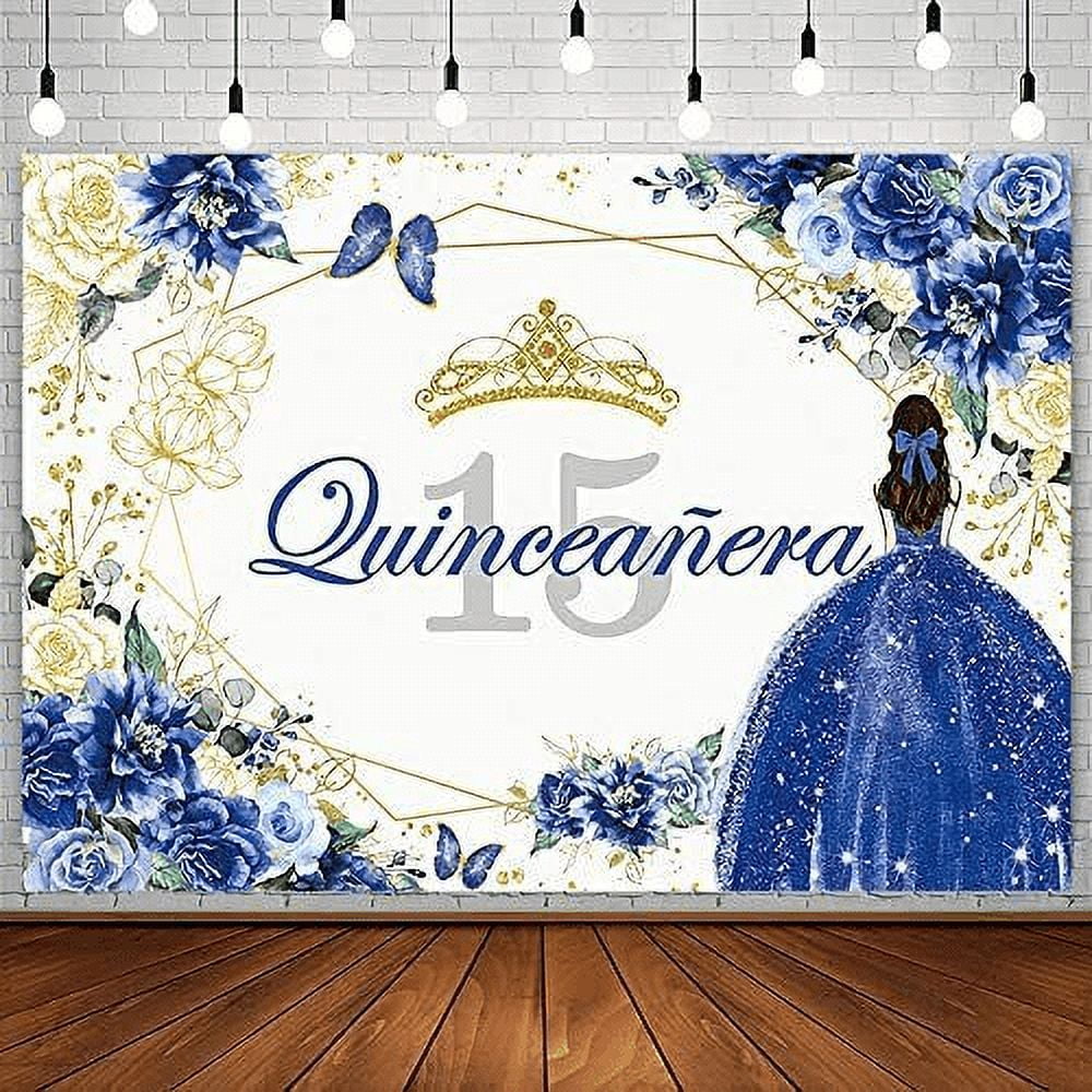 Custom quinceanera 15th birthday backdrop sweet girl mis quince anos ...