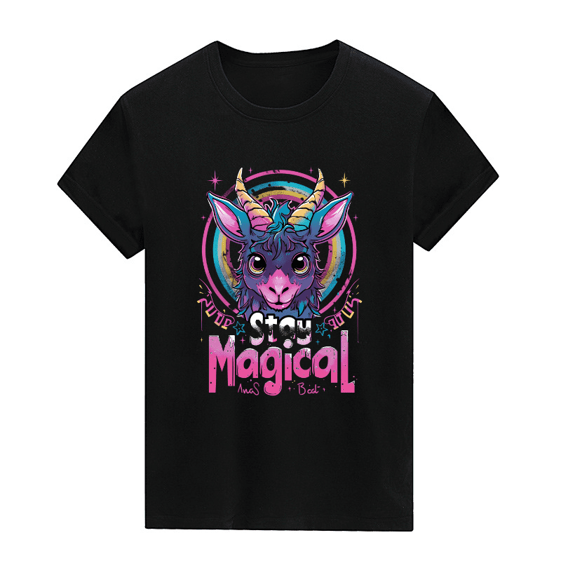 CustomMagic Clearance Stay Magical Print Short Sleeve，Men's Women's ...