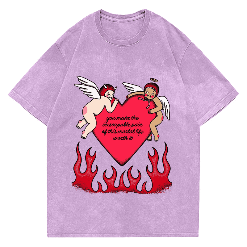 Custommagic Funny Graphic Printed T Shirt Unisex Round Neck Casual