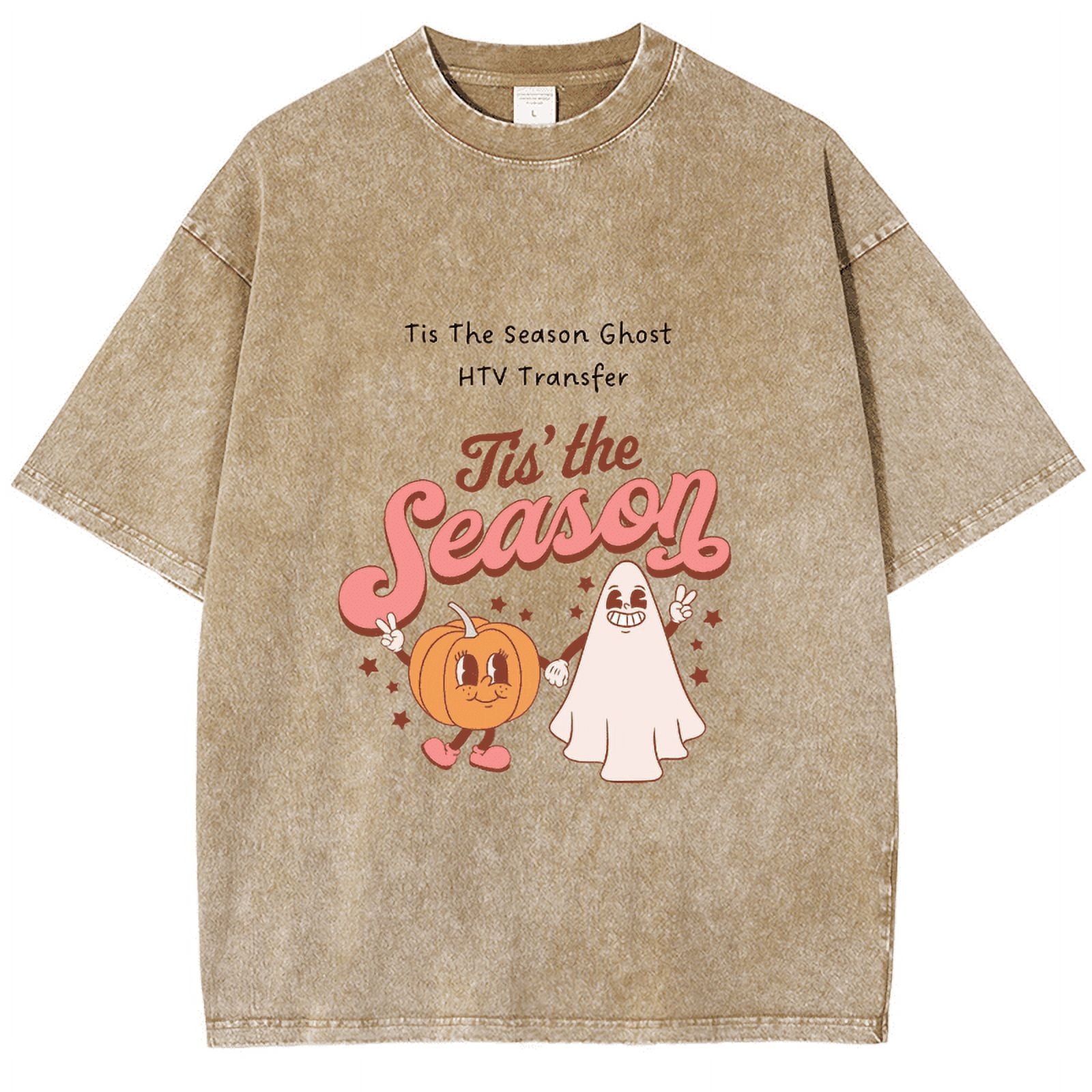 CustomMagic Tis the Season Ghost HTV Transfer Unisex Oversized Print ...