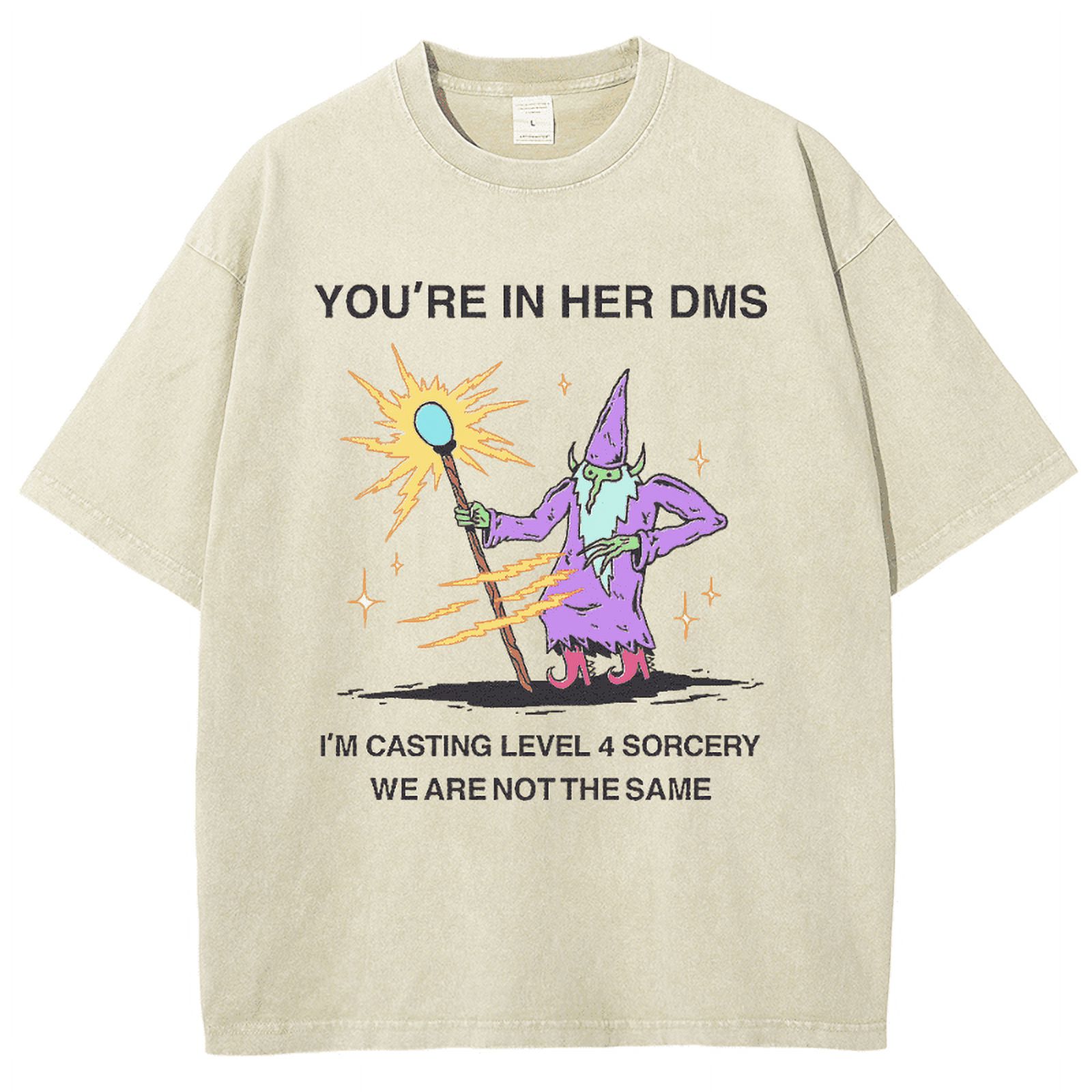 CustomMagic You're In Her Dms Magician Unisex Vintage Wash Print Denim ...