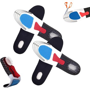 Deluxe Comfort Pu Gel Insole with Sweat Vents - Perforated - Easy to ...