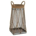 Customary Styled Classy Metal Jute Basket - Walmart.com