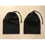 8x12 Inches Reusable Eco-Friendly Cotton Double Drawstring Bags Natural ...