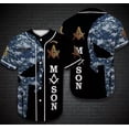 Custome Navy Skull Masonic Freemason 3D Baseball Jersey Shirt - Hot ...
