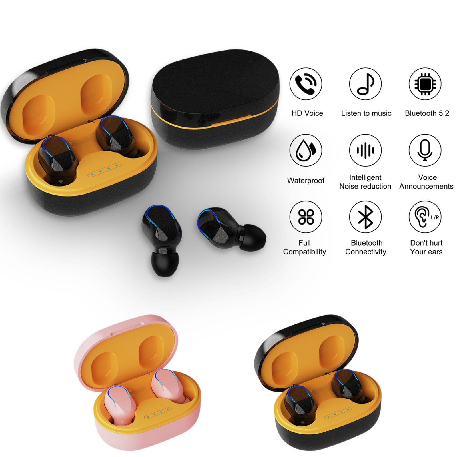Customer Favorite,X99 Wireless Two-Ear Mini Sport Ear,Sweat-Proof E ...