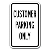 Customer Parking Only Sign - Walmart.com