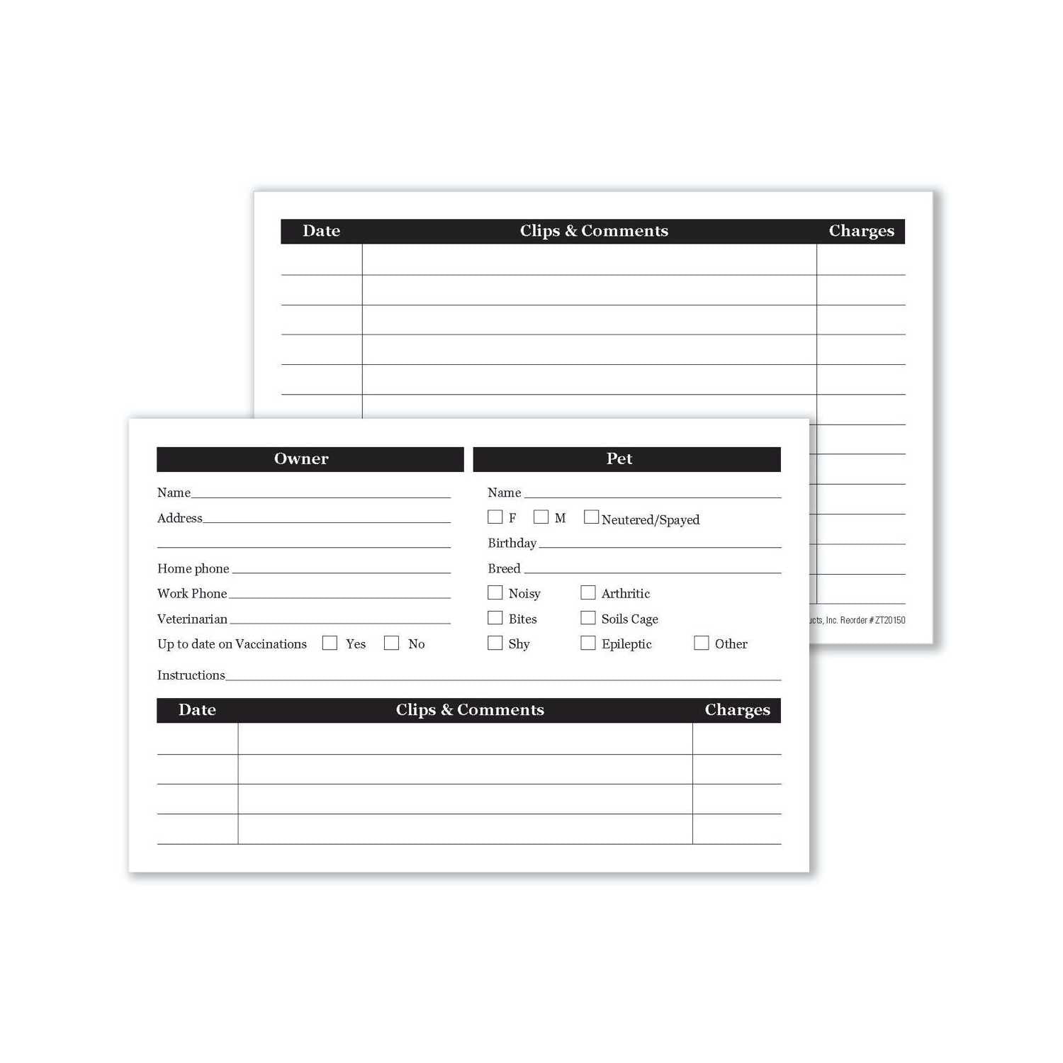 Customer Profile Cards 4x6in 50pk - Walmart Business Supplies