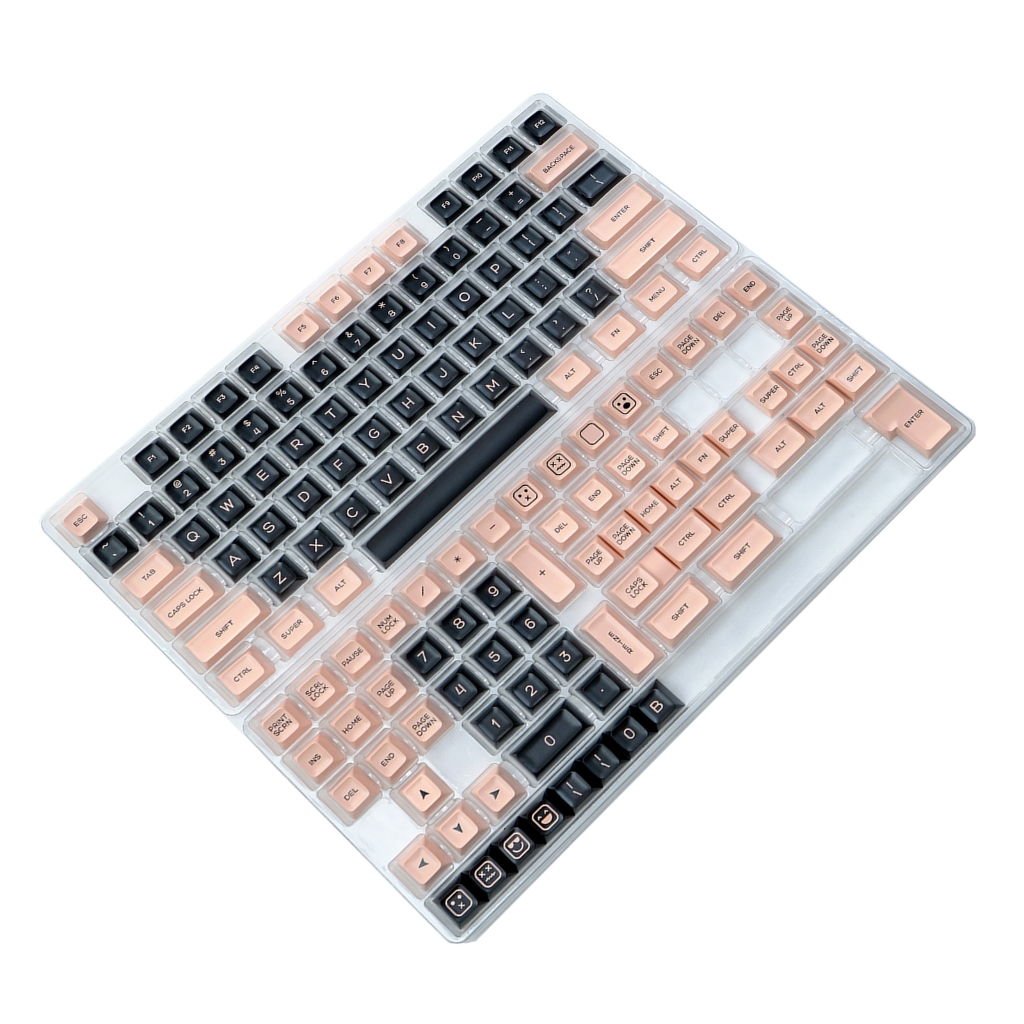 Customizable 142 Key Set Height Keycaps 2 Color Double Shot Injections ...