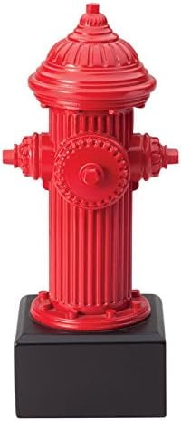 Customizable 9-3/4 Inch Resin Fire Hydrant Trophy, Includes ...