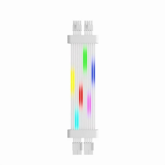 Customizable ARGB PC Power Cable Soft Bendable Silicone Lighting For ...