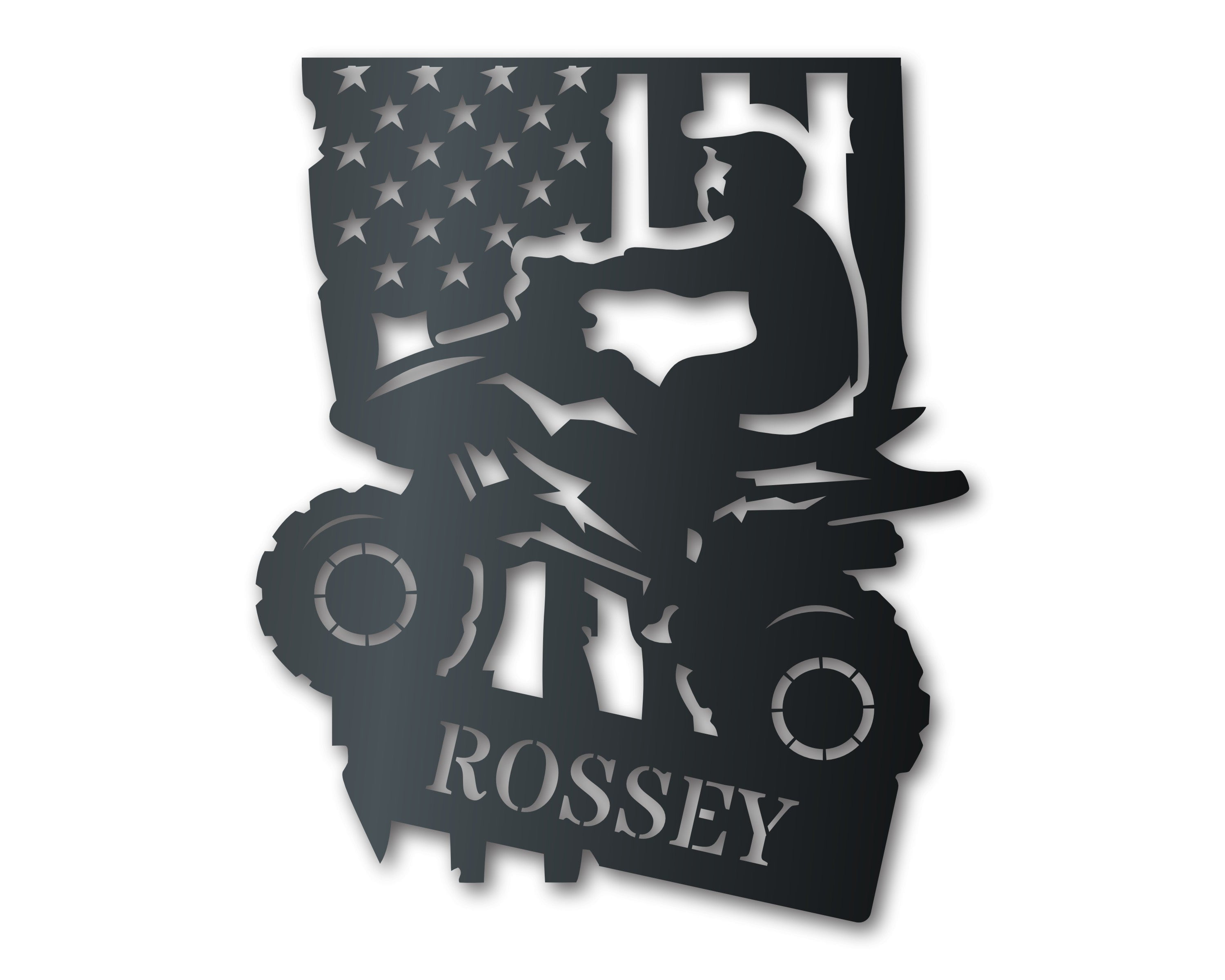 Customizable American Quad Metal Sign | Indoor Outdoor | Up to 46 ...