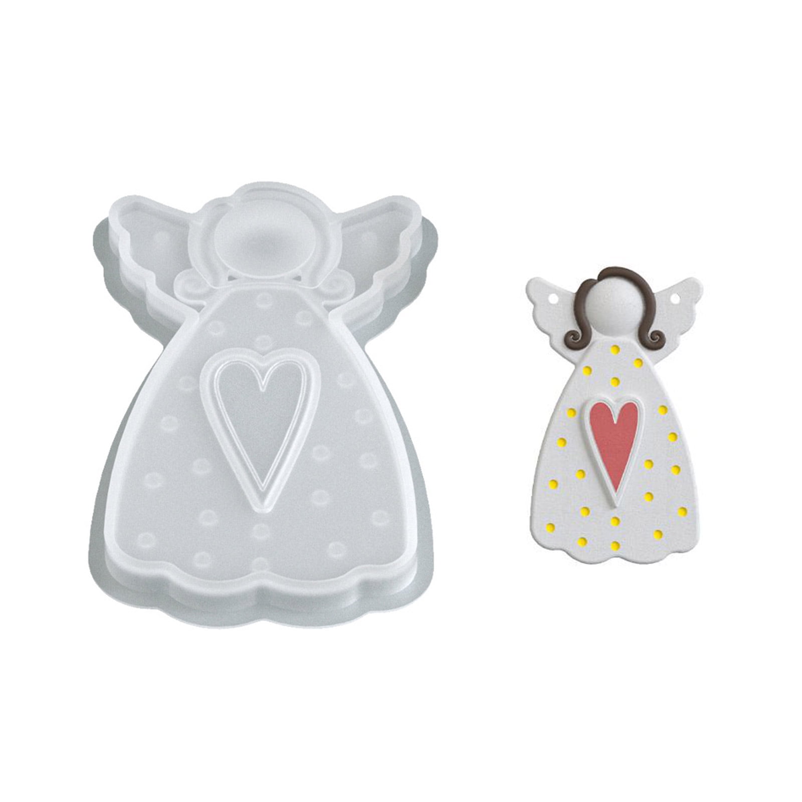 Customizable Angel Wing Girl Silicone Mold Handmade Jewelry Silicone ...