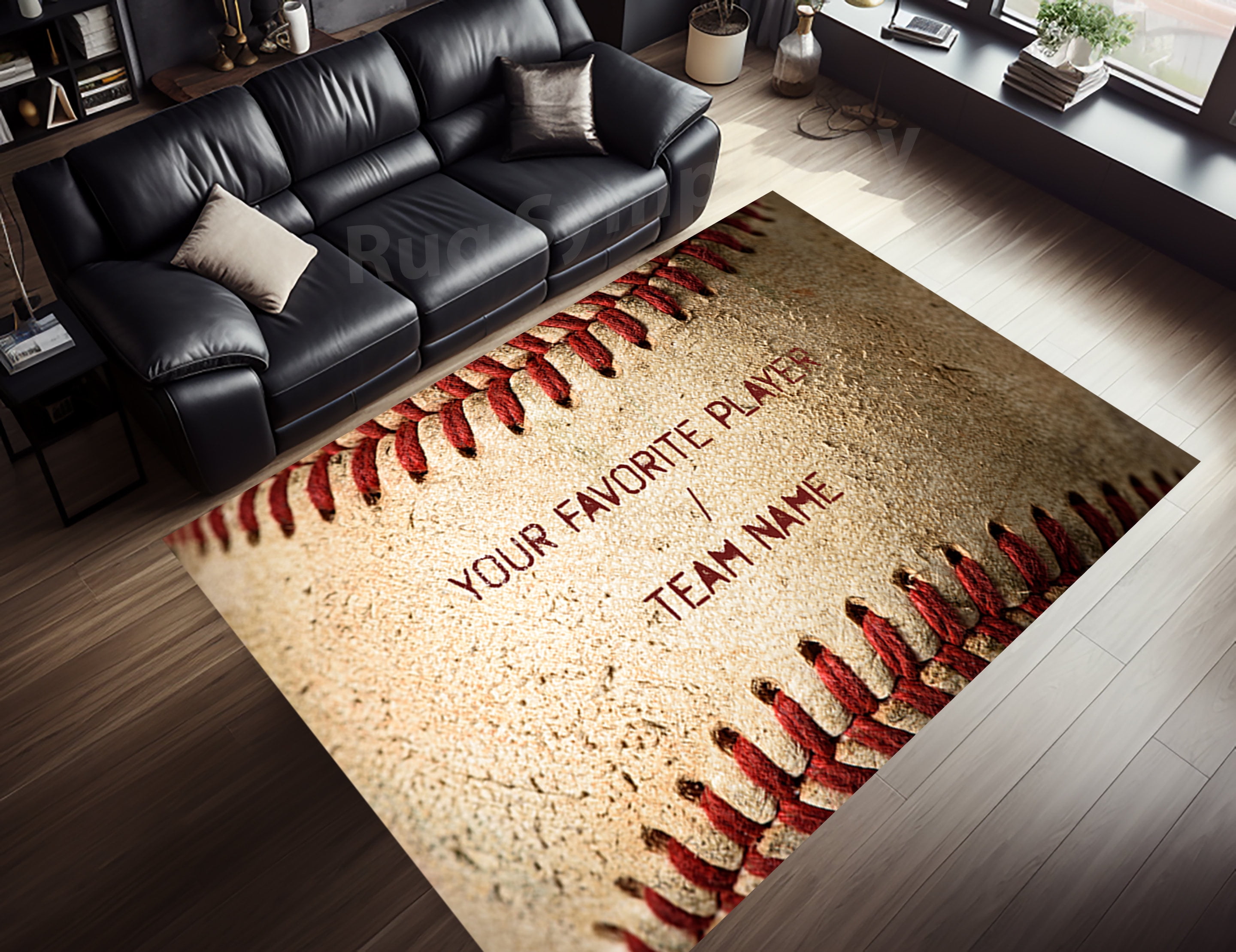 Customizable Baseball Area Rug 2x3 ft = 65x95 cm - Walmart.com