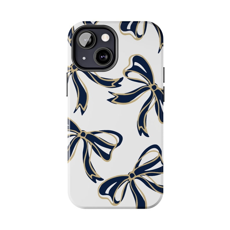 Customizable Bow Preppy College iPhone Case for iPhone 11 12 13 14 15 ...