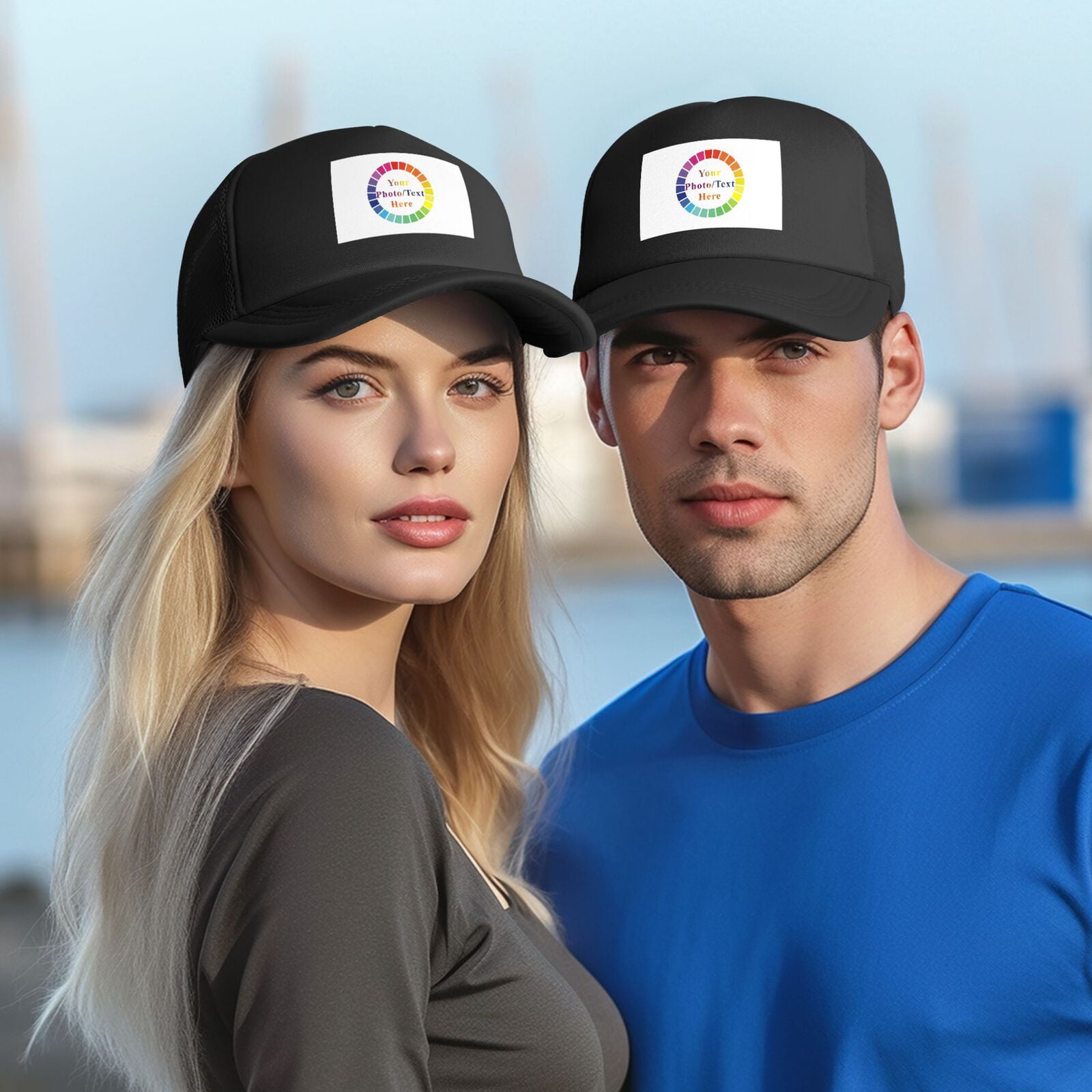 5pack Customizable Cap Bulk Custom Hat with Your Photo Text Logo Design ...