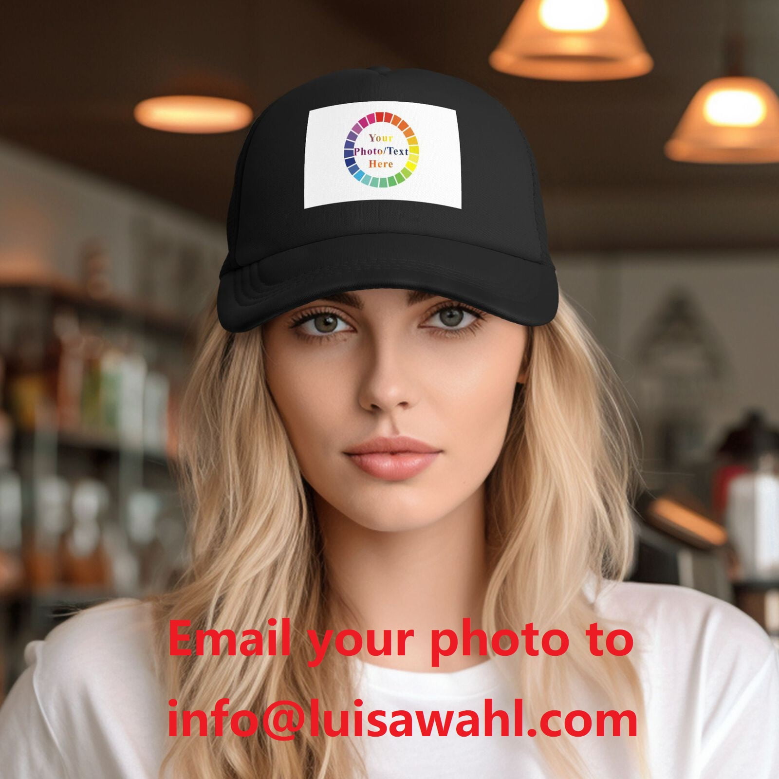 Customizable Cap Bulk Custom Hat with Your Photo Text Logo Design ...