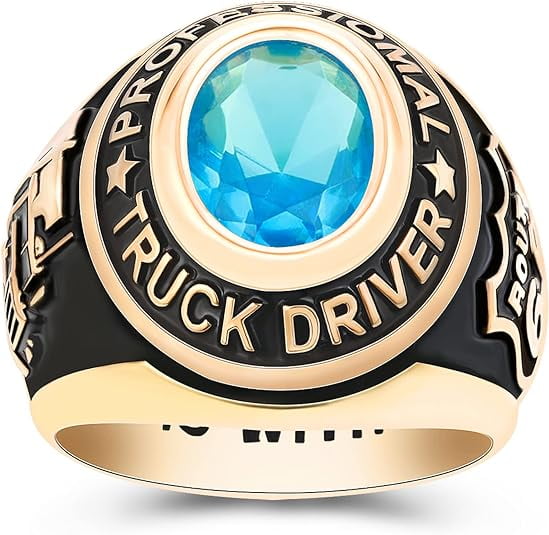 Customizable Class Rings Fully Personalized Class Rings for Men Gold ...