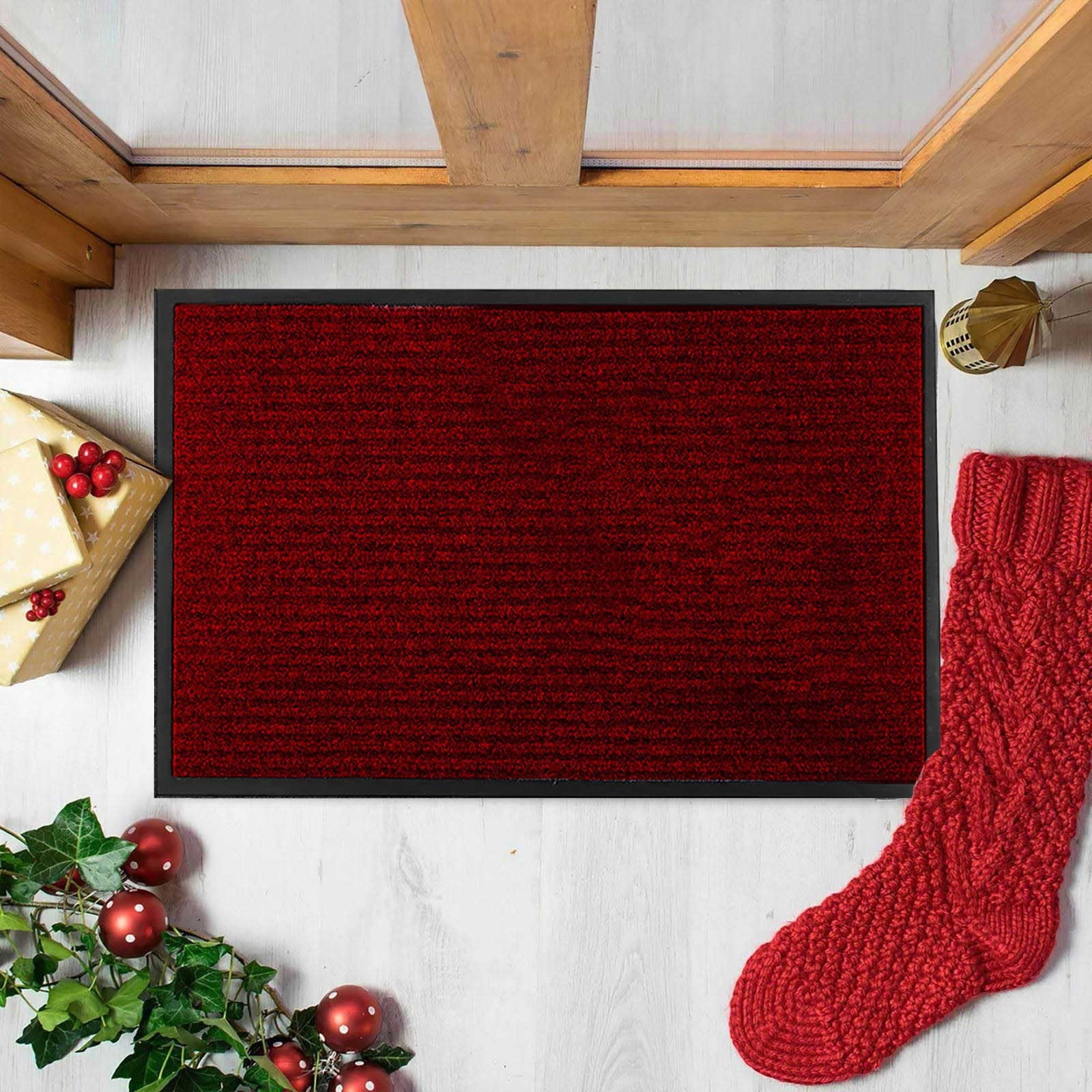 Customizable Double Stripe Carpet 45X70cm Set - Red, Striped Carpet Set ...