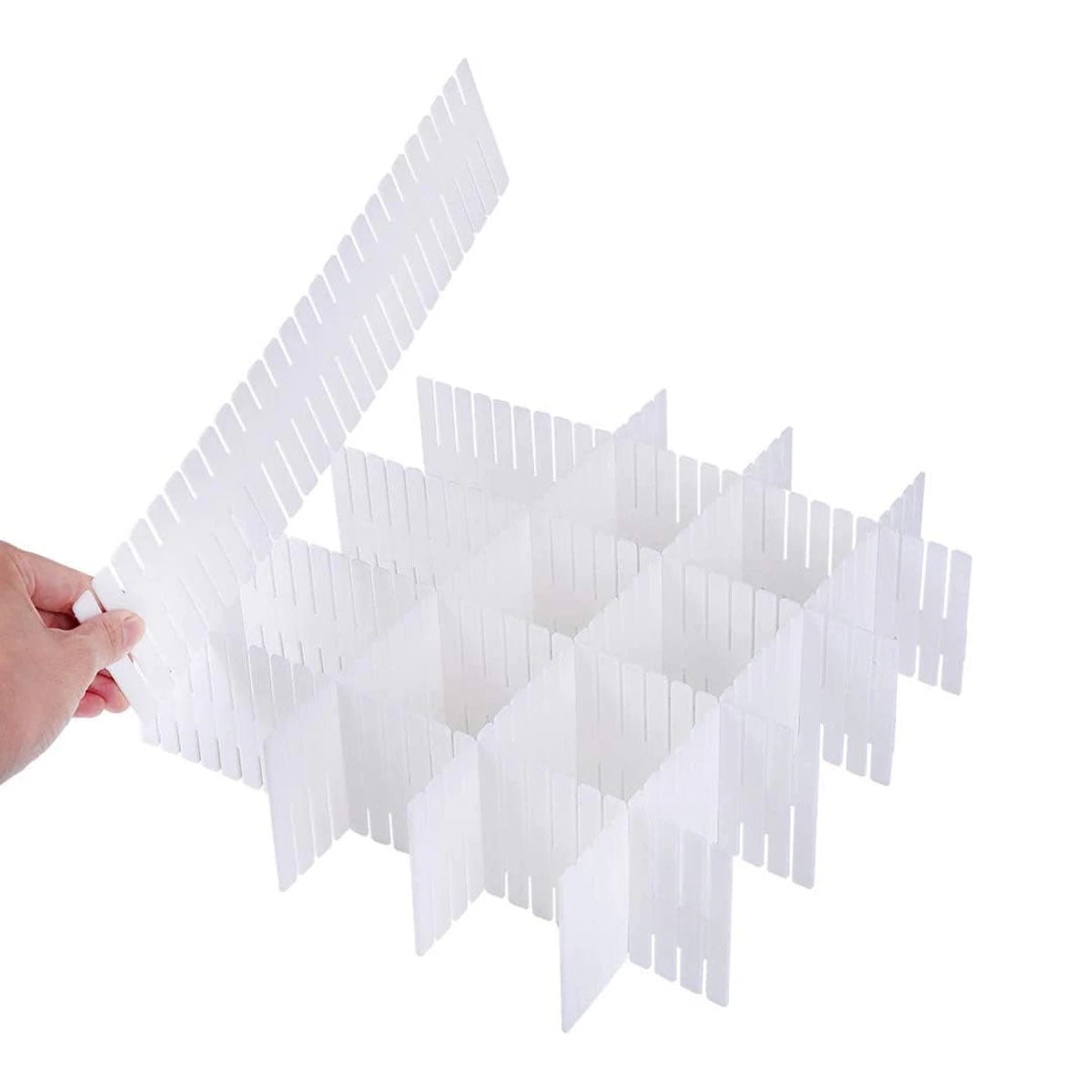 Customizable Drawer Organization System, Plastic Grid Drawer Dividers ...