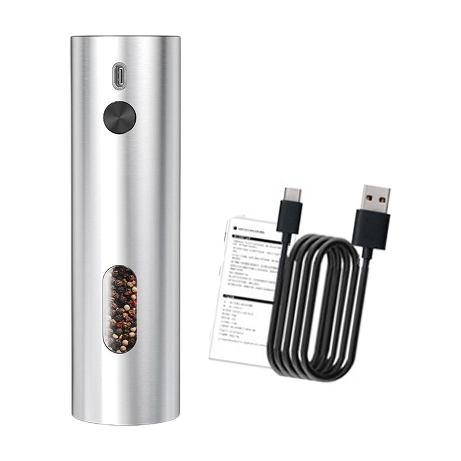 Customizable Electric Pepper and Salt Grinder Rechargeable Cordless ...