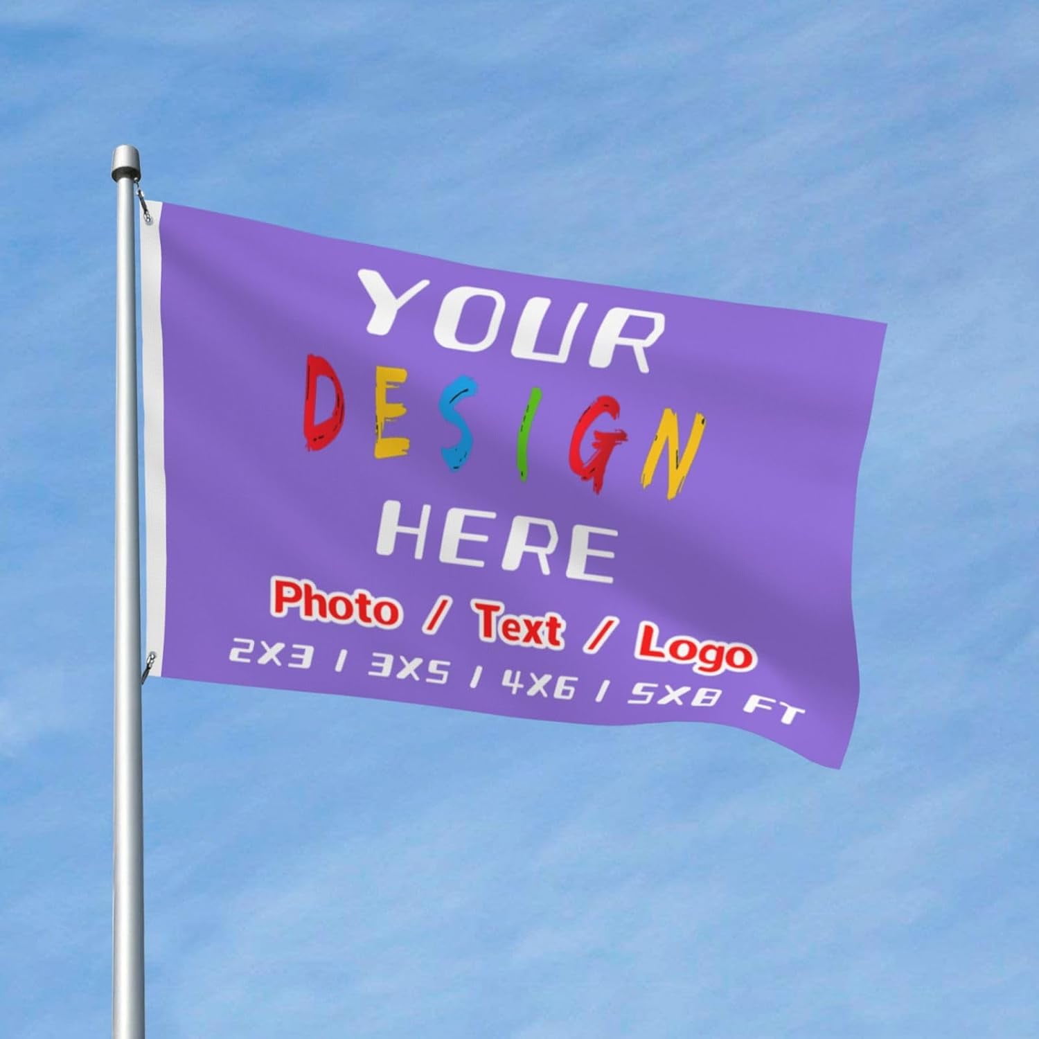 Customizable Flag Design Your Own Photo Text Logo Personalized Flags ...