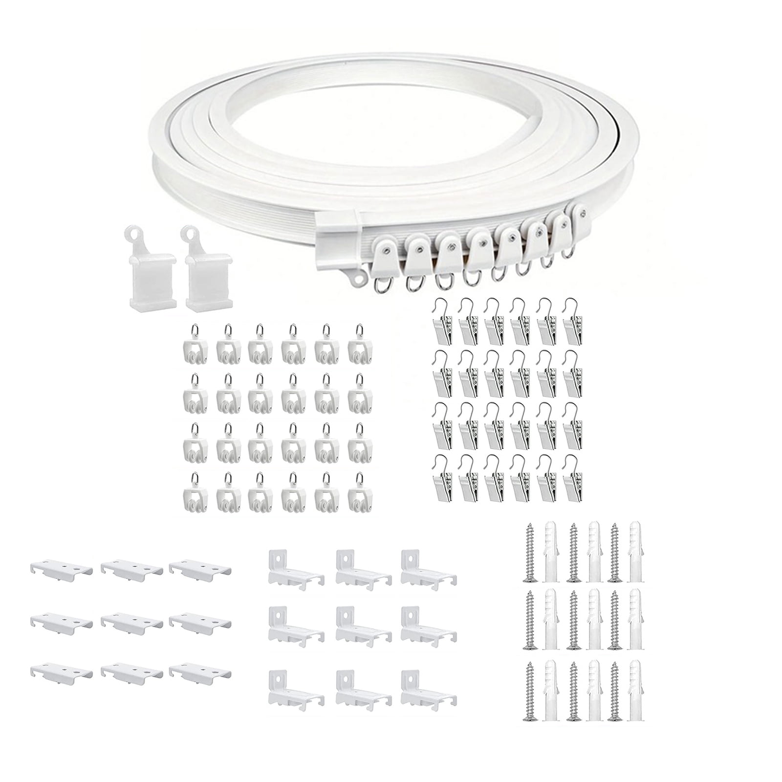 Customizable Flexible Curtain Track 3Meter Ceiling Rails with Quiet ...