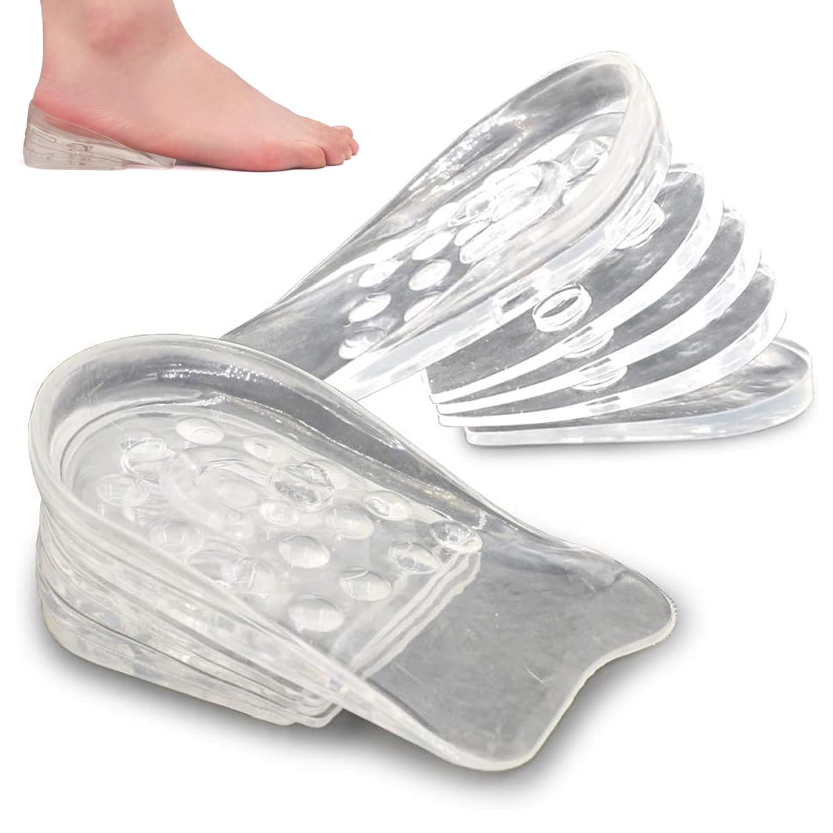 Customizable Height Increase Inserts, Silicone Heel Cushion Inserts For ...