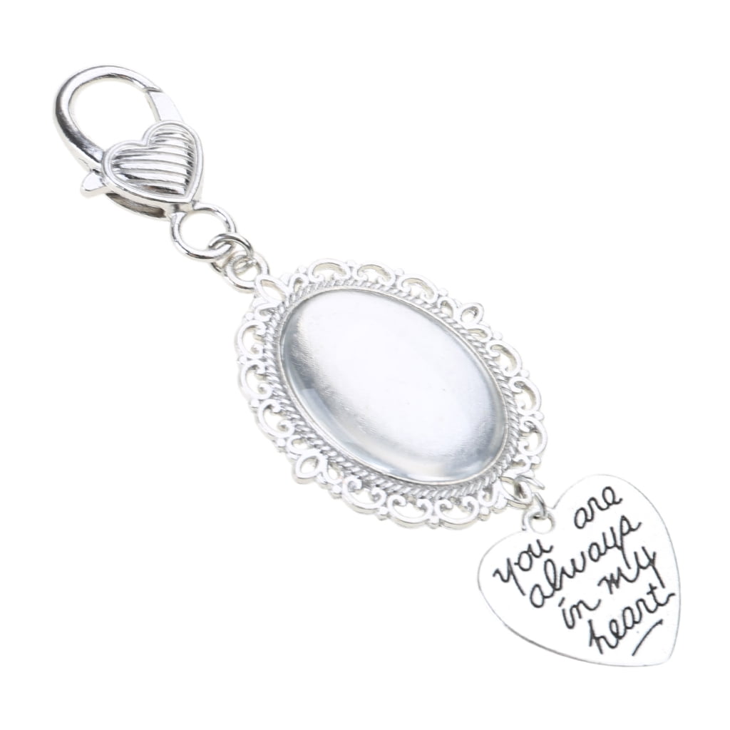 Customizable Lacy Frame Picture Brooch Photo Frame Lapel Pin Oval ...