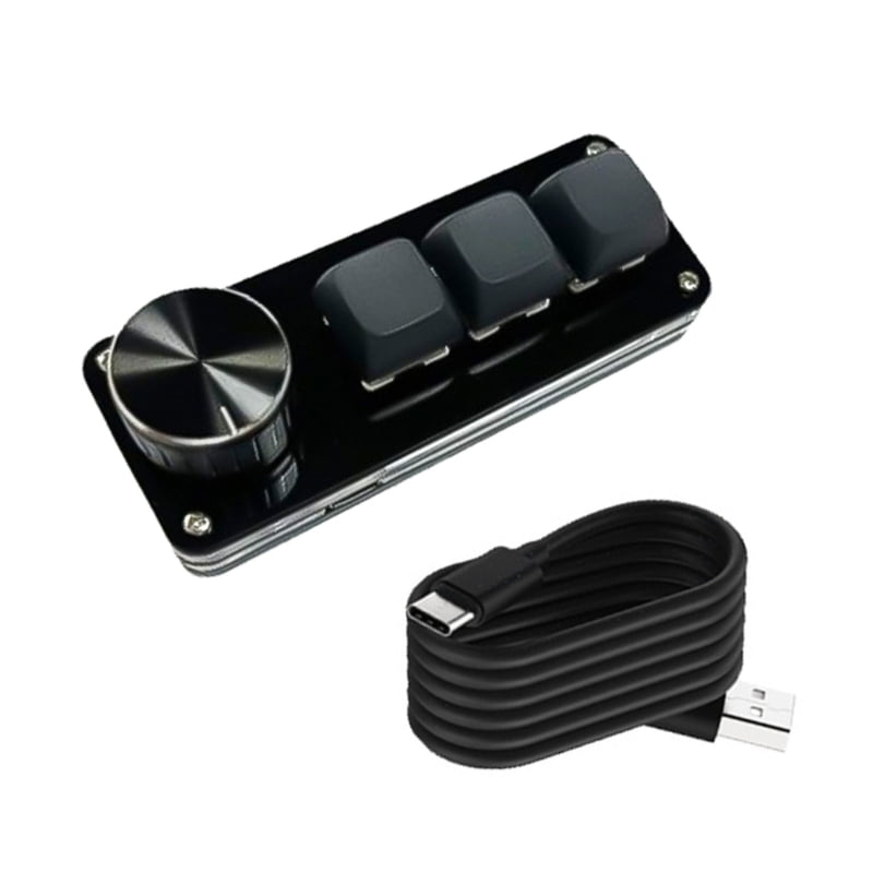 Customizable Macro Keypad with Single Knob, 3Key/4Key/6Key/8Key ...
