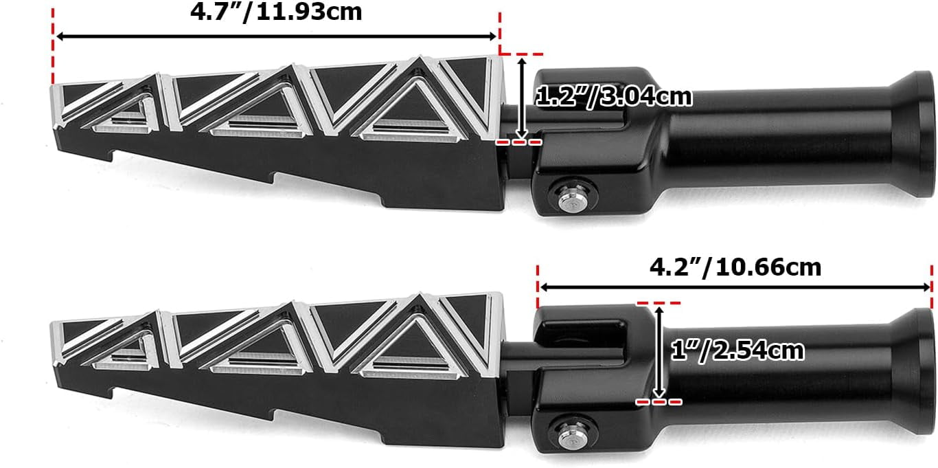 Customizable Passenger Footpeg with Triangular Design for Bikes ...