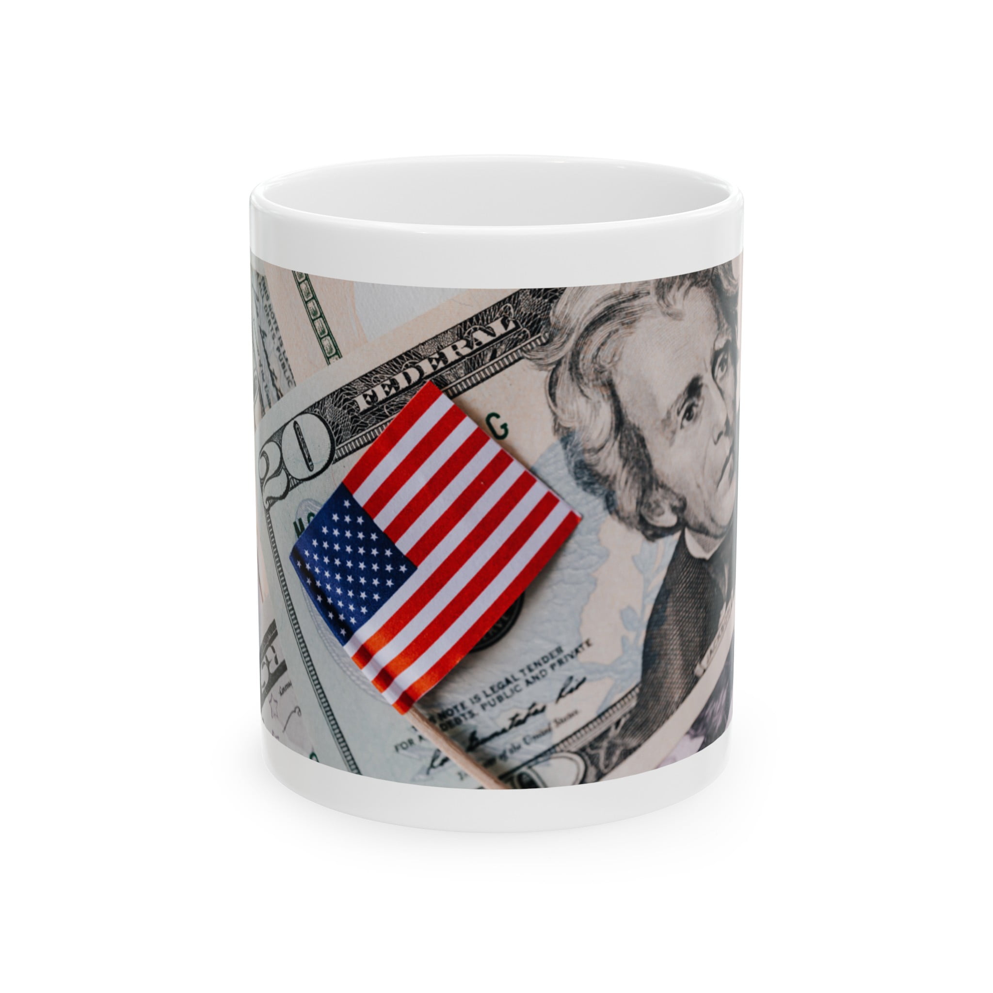 American Flag Coffee Mug 11oz, Customizable Patriotic Gift for 4th of ...