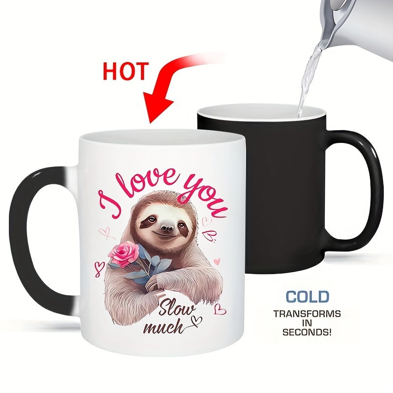 Customizable Photo Ceramic Mug with Heat-Activated Color Change ...