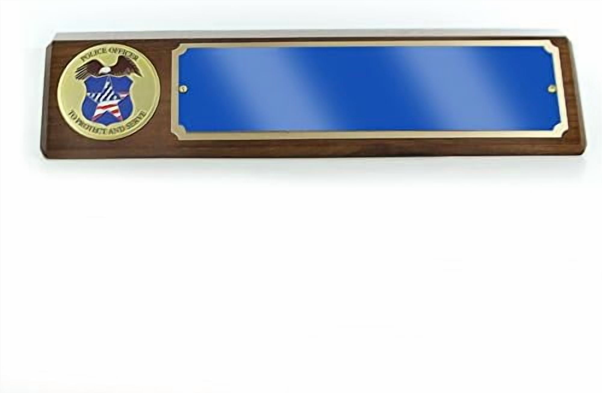 Customizable Police Officer Desk Block, Includes Personalization ...